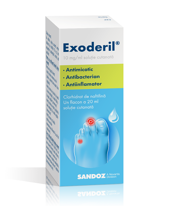 Dr.Max: Exoderil Solutie 10mg/ml, 20ml, Sandoz - Sivy.ro